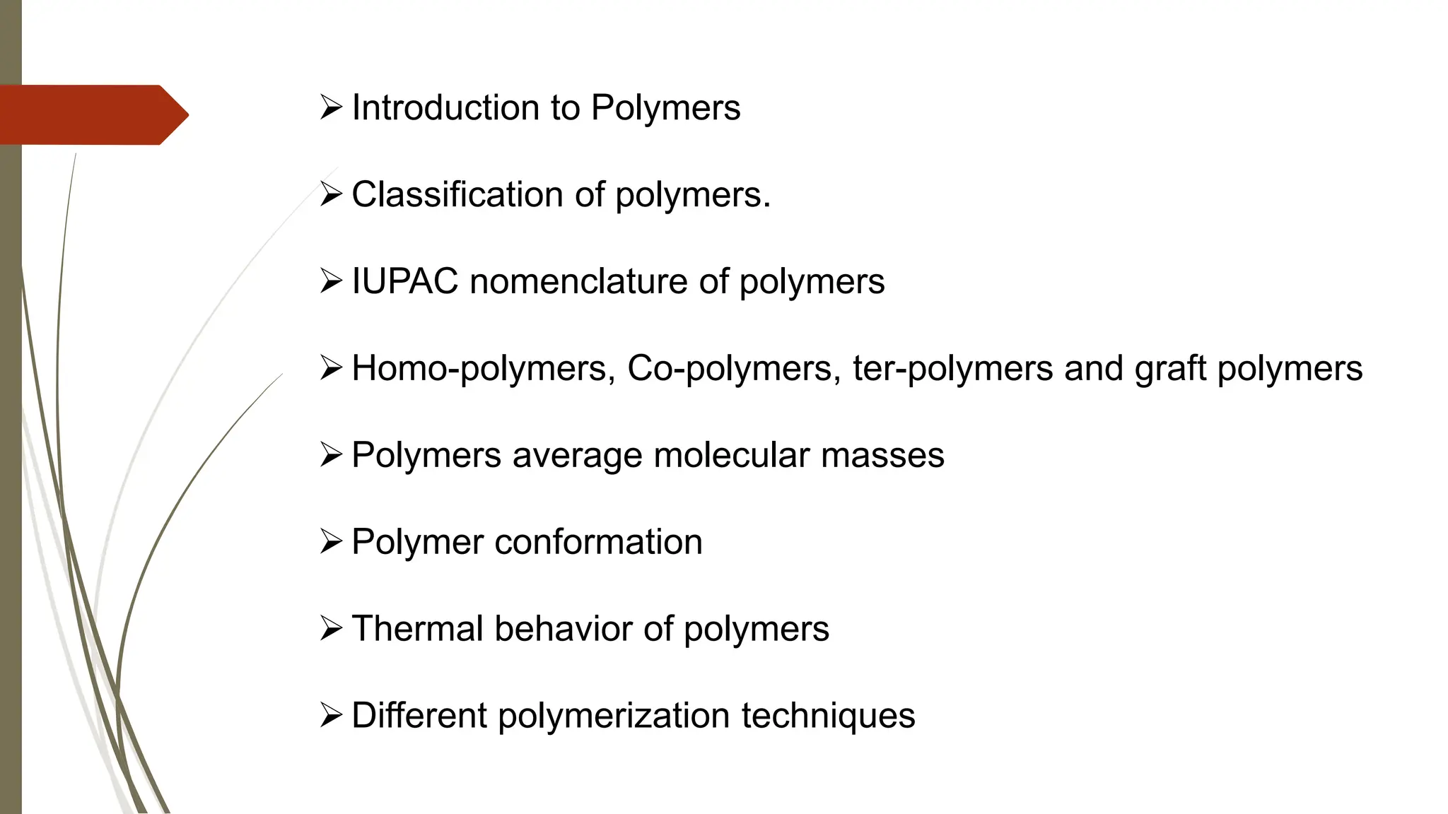 Introduction to Polymer Technology Classification of polymers. | PPT