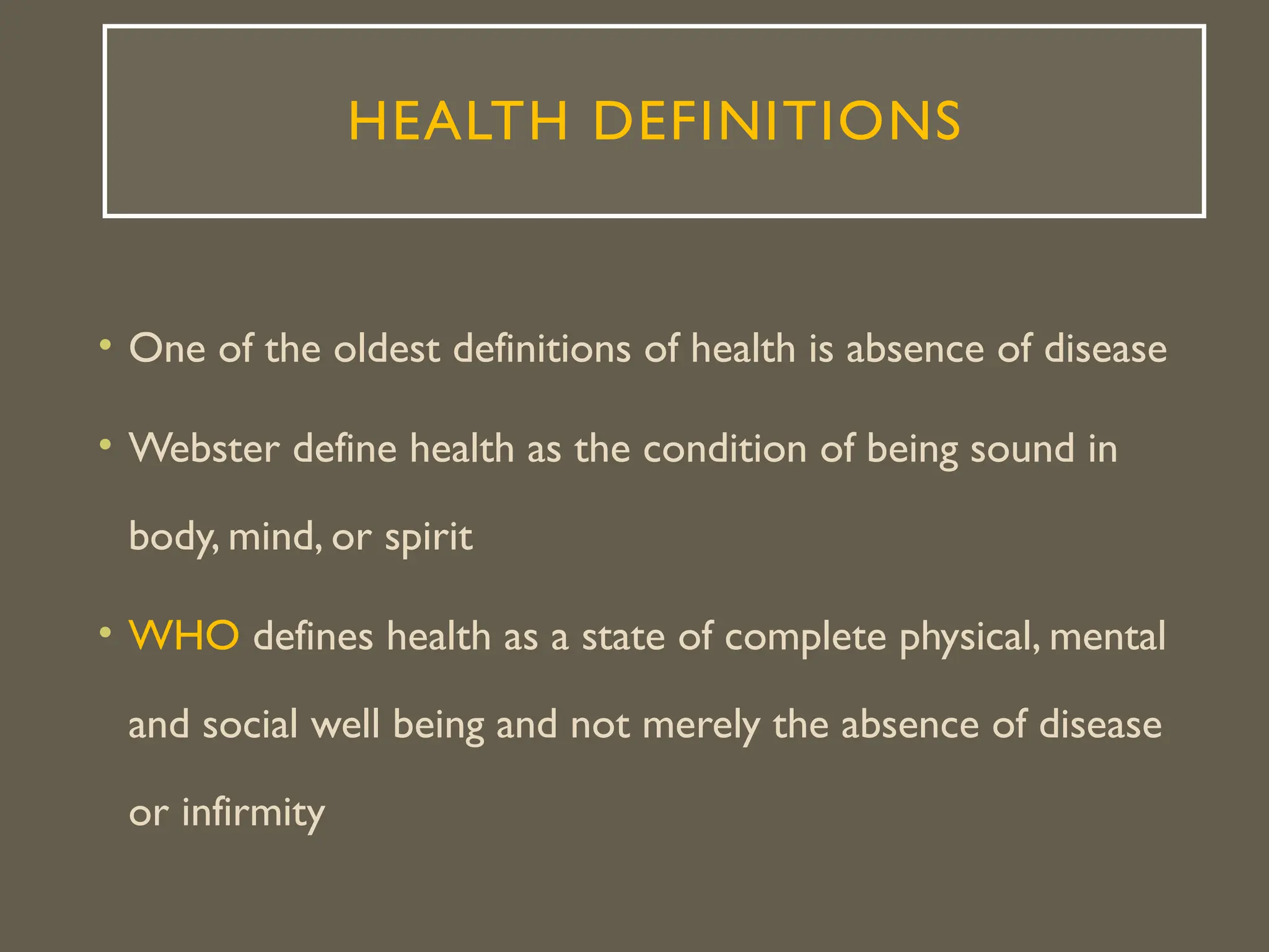 dental public health, definitions origin | PPTX