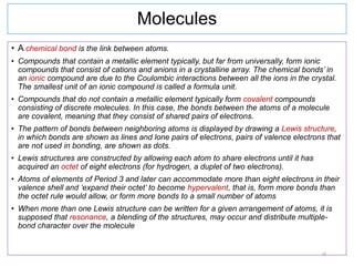 Applied Chemistry, atomic and molecular structure, part 1, by Shiraz ...