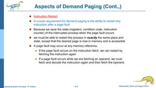 advanced operating systems chapter 9 virtual memory | PPT
