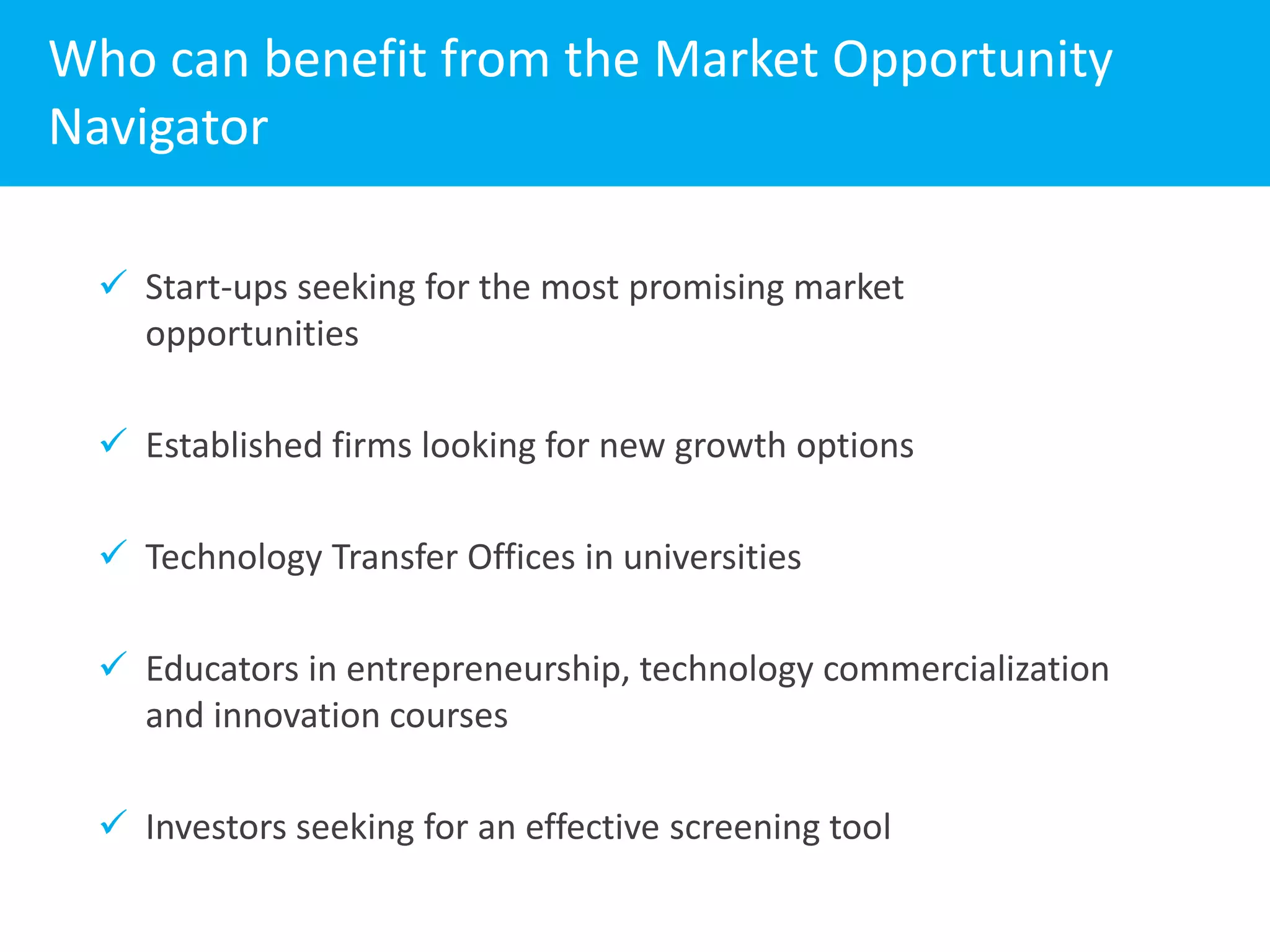 Market Opportunity Navigator, Lesson 1: Overview | PPTX