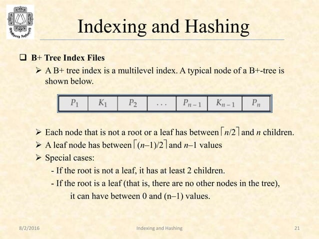 Lec 1 indexing and hashing | PPTX