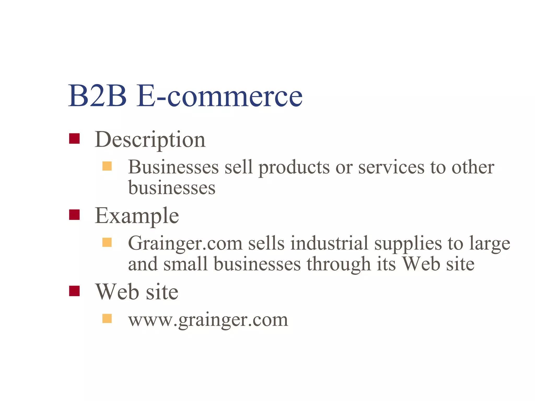 Lec1 introduction to electronic commerce | PPT