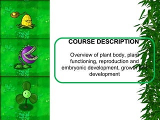 Lec 1 intro to botany | PPT