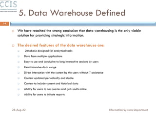 Data Warehousing | PPT