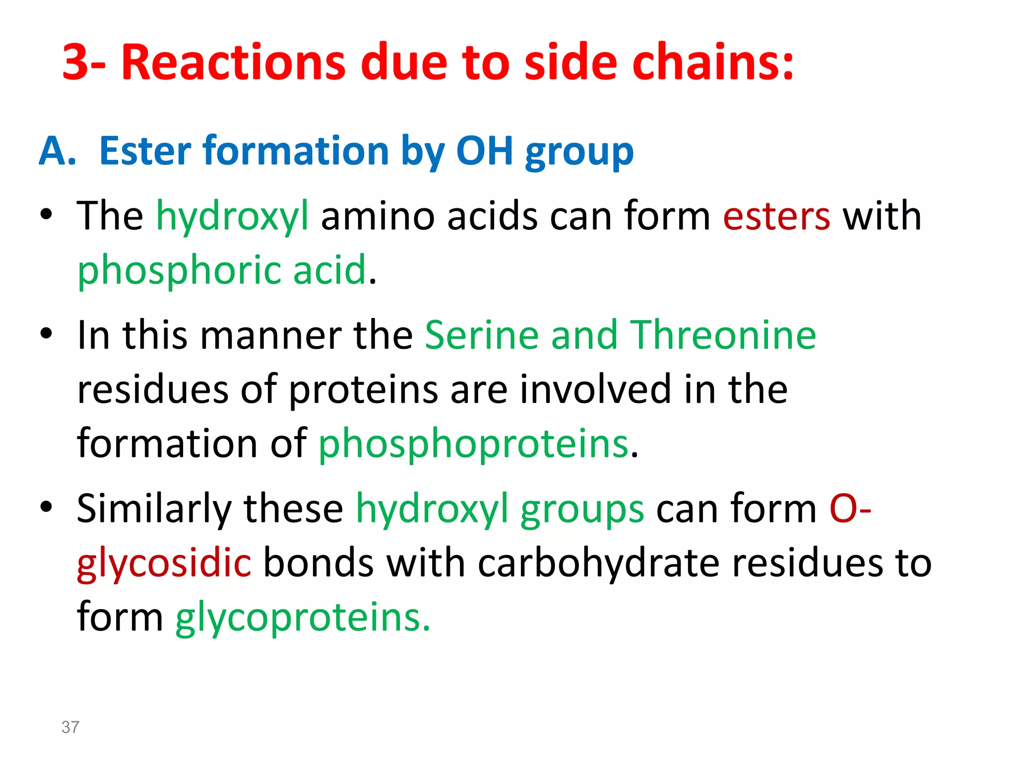 Lec 1 level 3-de (chemistry of amino acids) | PDF