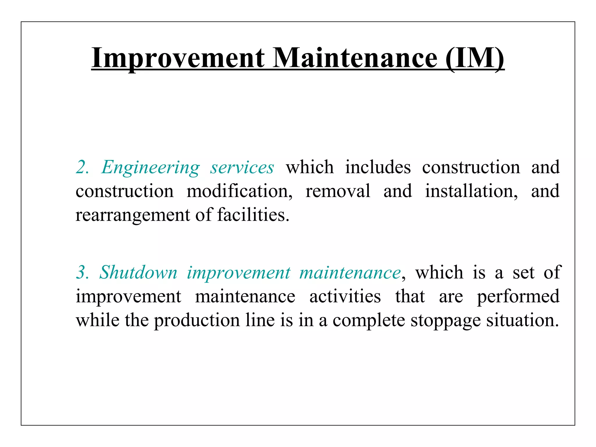S6 Lec1 Maintenance Definition Note | PPT