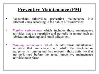 S6 Lec1 Maintenance Definition Note | PPT