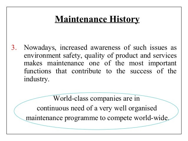 S6 Lec1 Maintenance Definition Note