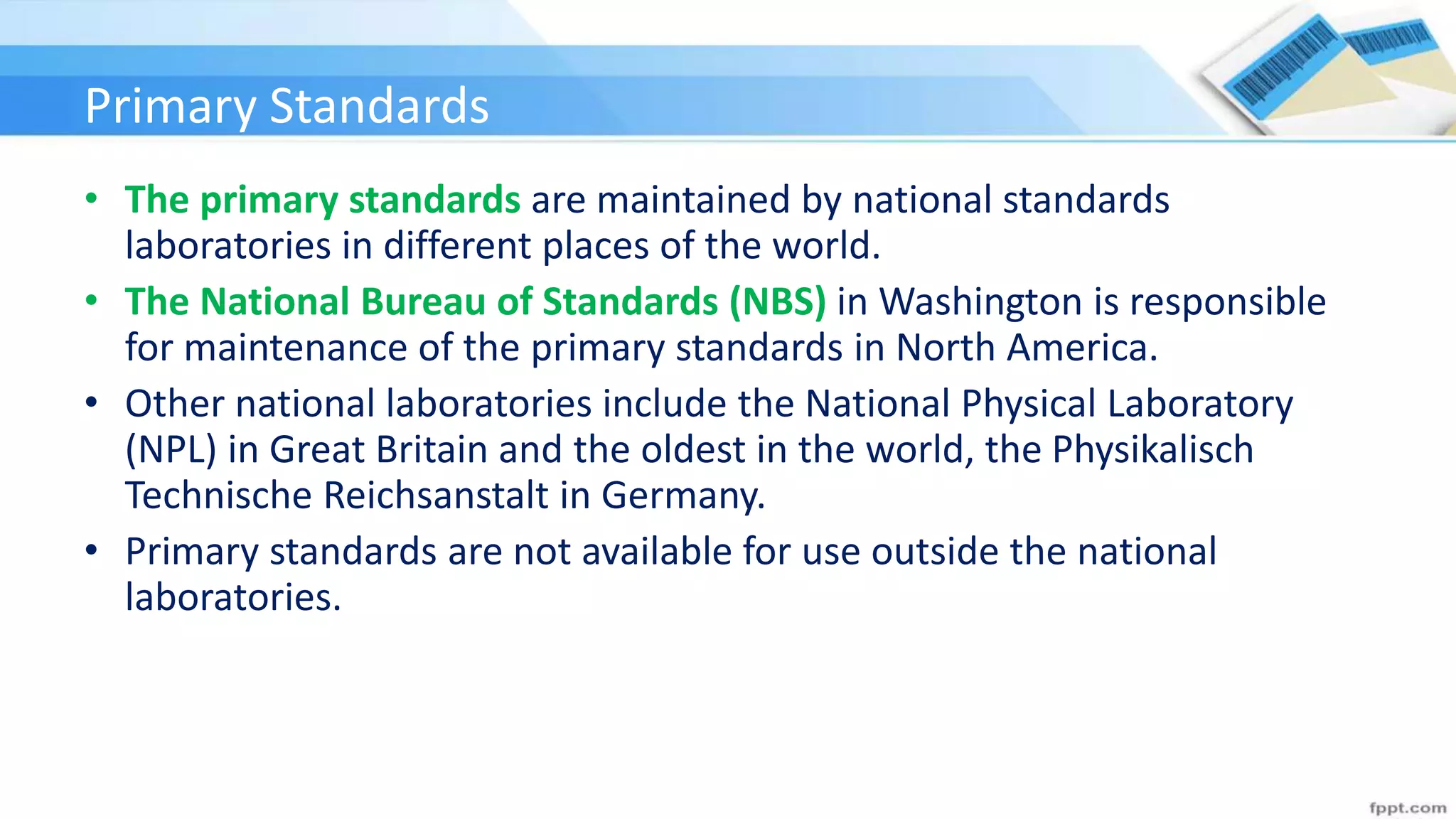 Standards and Units | PPTX