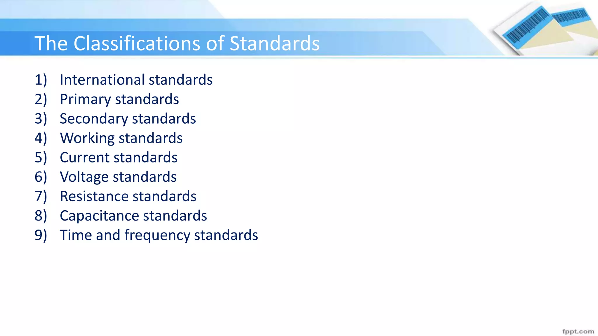 Standards and Units | PPTX