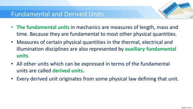 Standards and Units | PPTX | Physics | Science