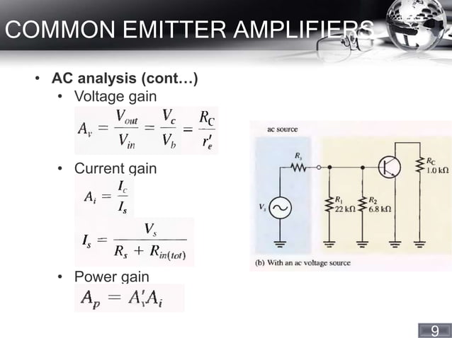 Lec10 BJT Amplifiers | PPTX