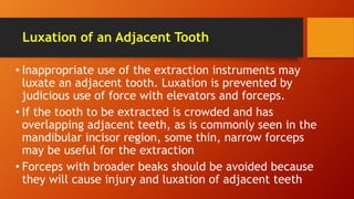 complications of tooth extraction | PPTX