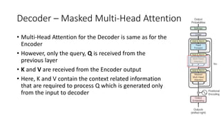Lecture - 10 Transformer Model, Motivation to Transformers, Principles ...