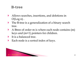 CS215 - Lec 10 b trees and hashing | PDF | Databases | Computer Software and Applications