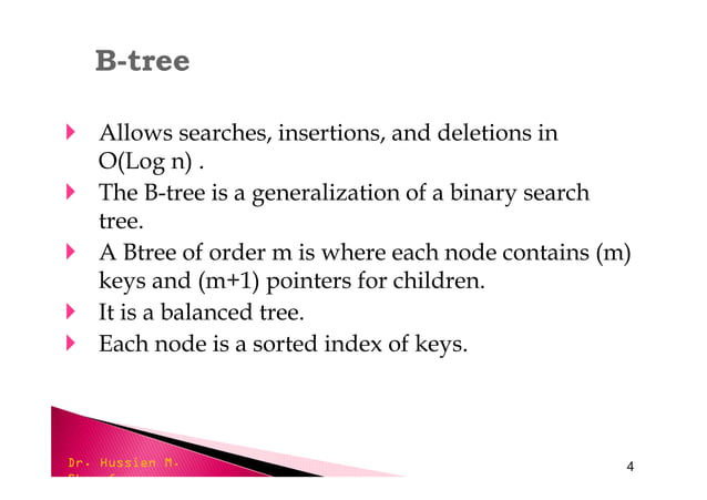 Cs215 Lec 10 B Trees And Hashing Pdf Databases Computer Software And Applications