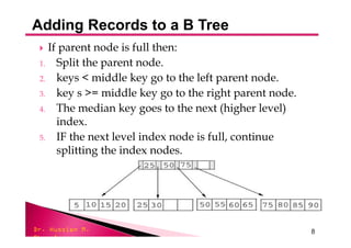 CS215 - Lec 10 b trees and hashing | PDF | Databases | Computer Software and Applications