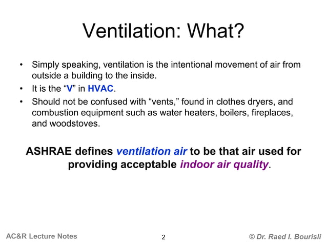 Ventilation and Indoor Environment Quality | PPTX | Indoor Environmental Quality | Home & Garden