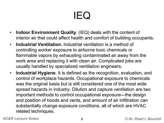 Ventilation and Indoor Environment Quality | PPTX | Indoor Environmental Quality | Home & Garden