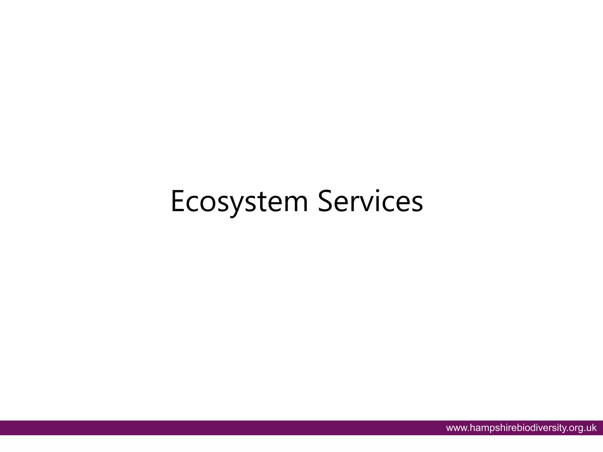 Ecosystem Services | PPT
