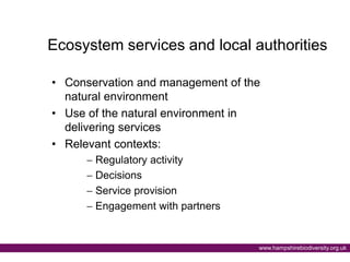 Ecosystem Services | PPT