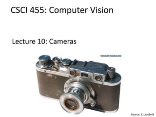 Computer Vision - cameras | PPT
