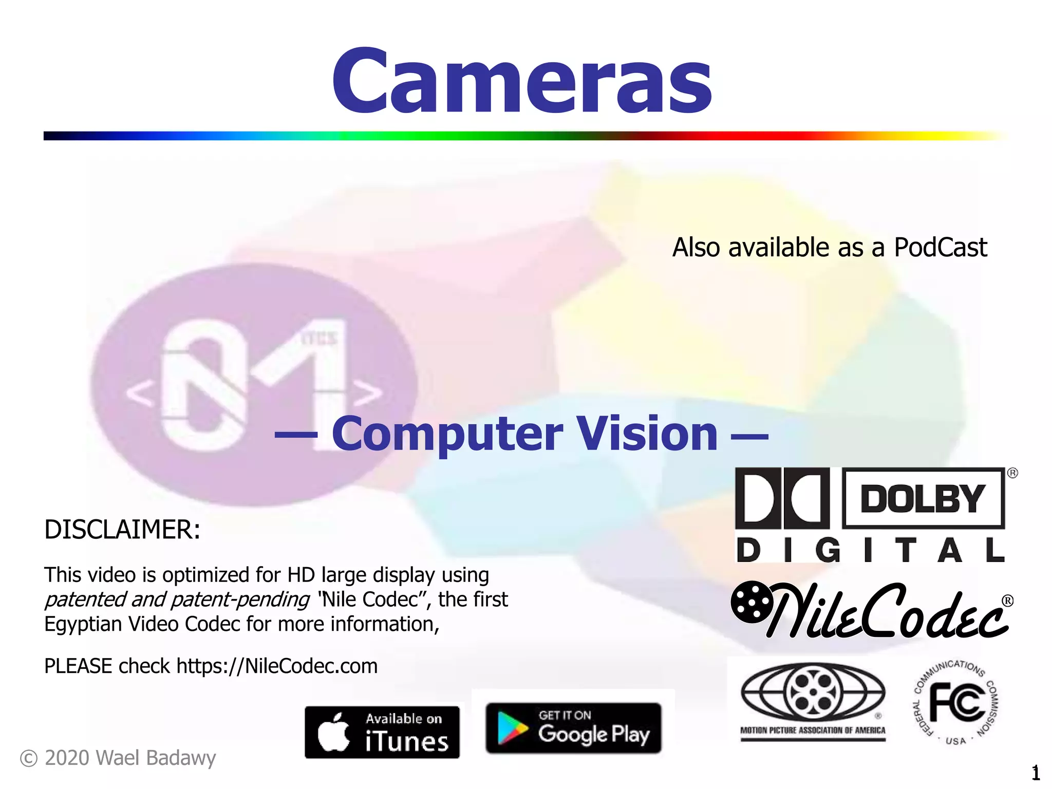 Computer Vision Cameras | PPTX