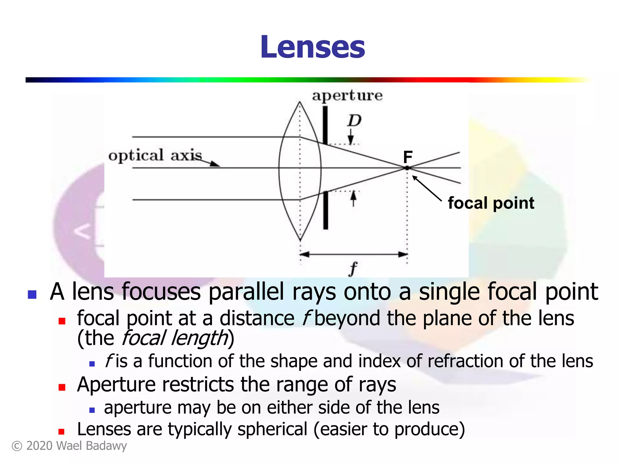 Computer Vision Cameras | PPTX