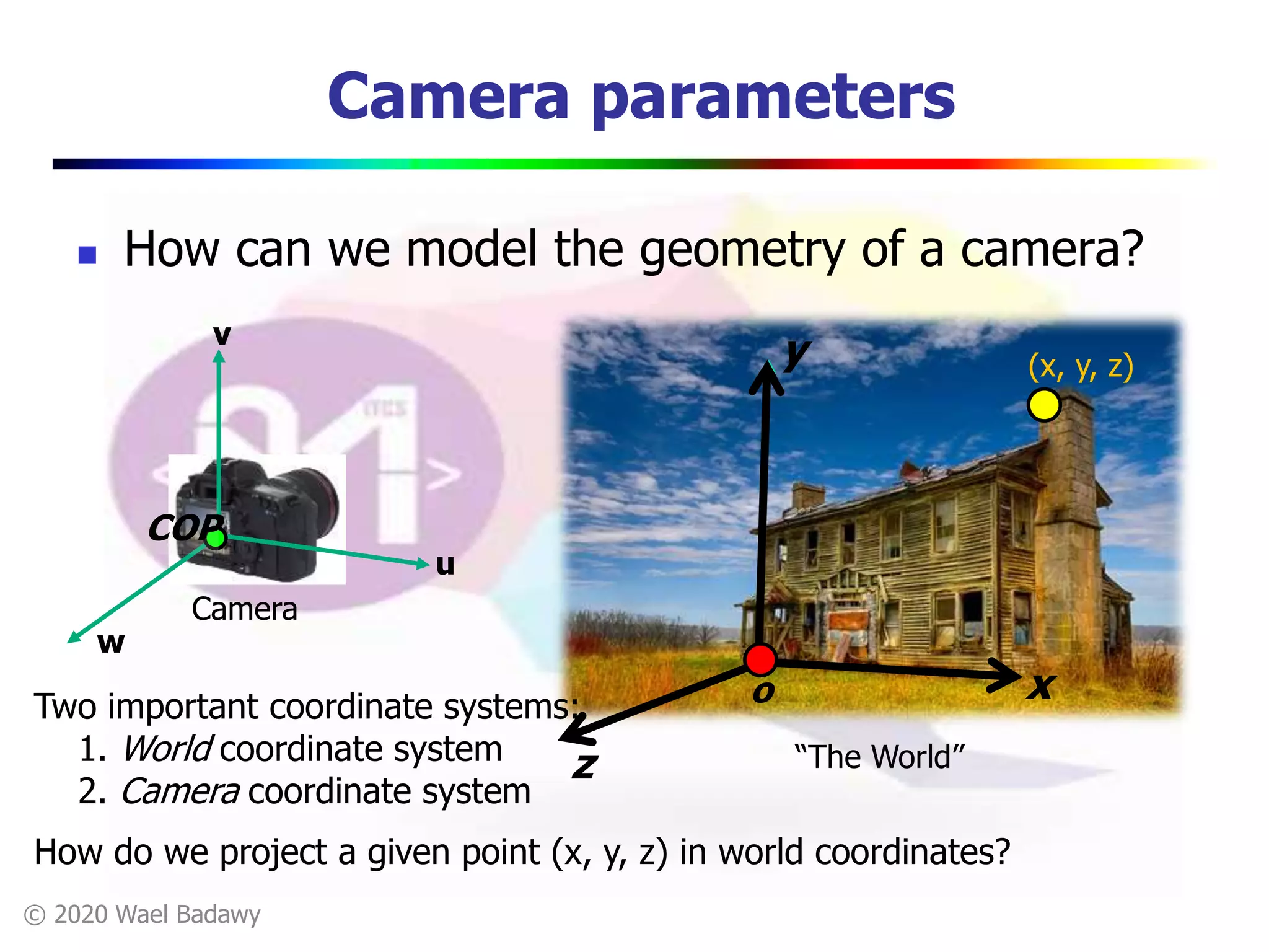 Computer Vision Cameras | PPTX