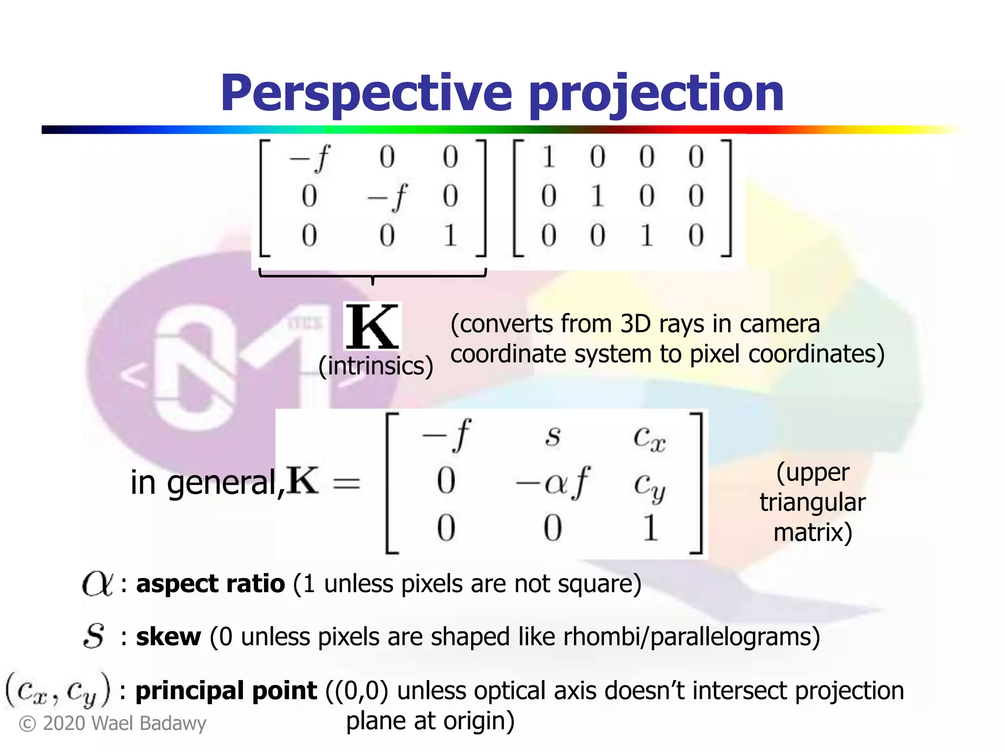 Computer Vision Cameras | PPTX