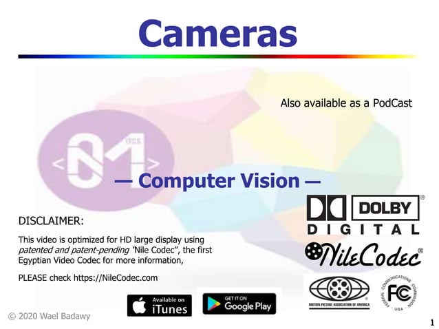 Computer Vision Cameras | PPTX