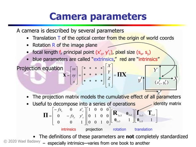 Computer Vision Cameras | PPTX