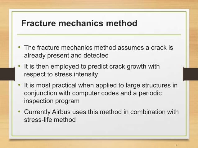 Fatigue Analysis of Structures (Aerospace Application) | PPTX
