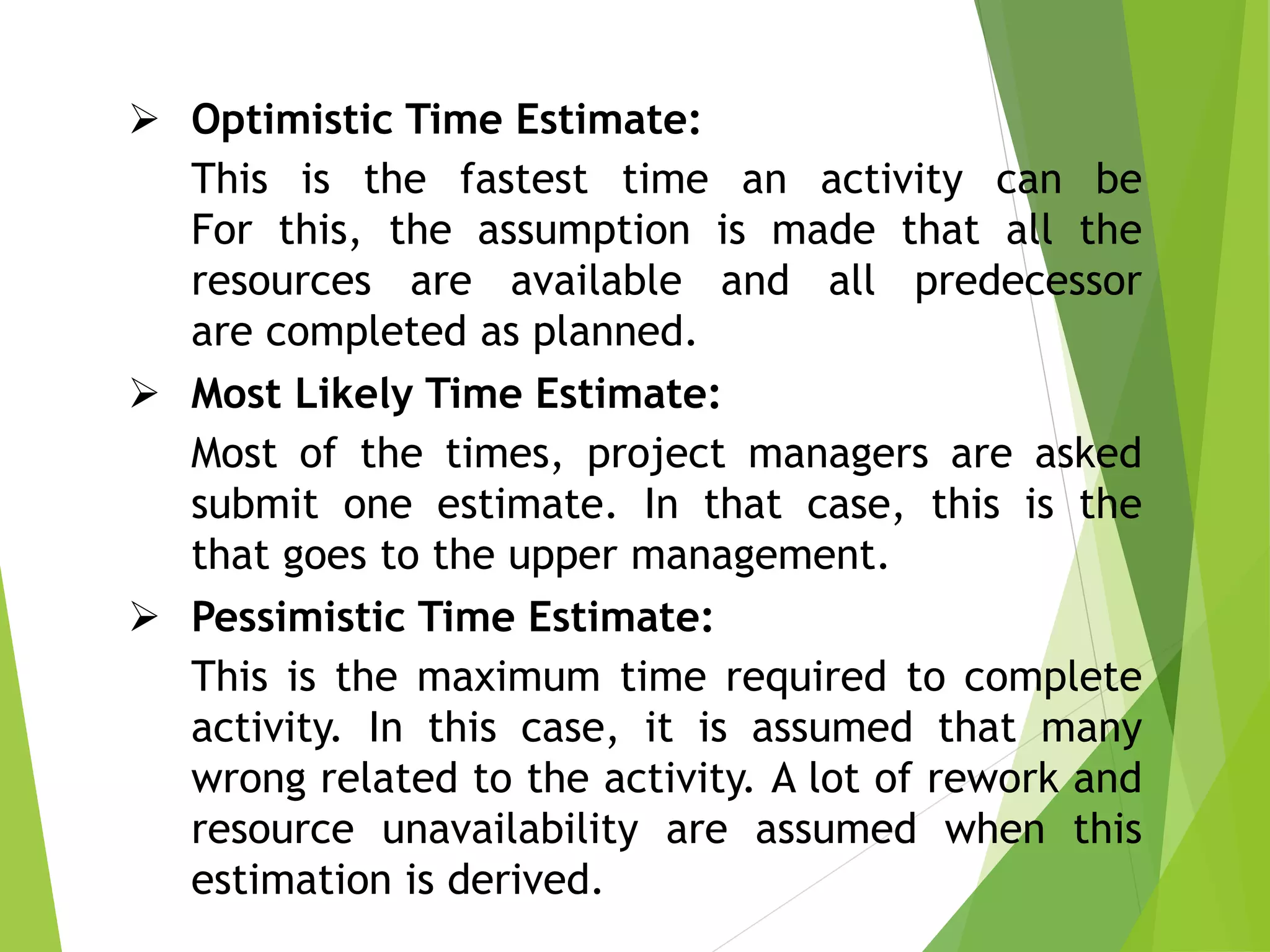 Lec 10 pert estimating techniques | PPTX