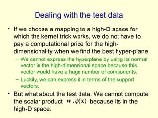 Support Vector Machines (lecture by Geoffrey Hinton) | PPT