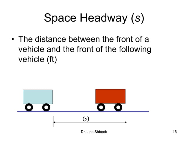 Lec 10 Traffic Stream Models (Transportation Engineering Dr.Lina Shbeeb ...