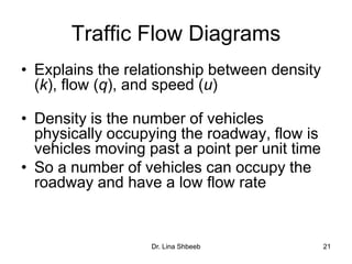 Lec 10 Traffic Stream Models (Transportation Engineering Dr.Lina Shbeeb ...