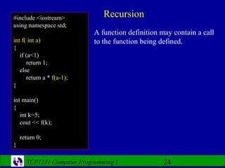 Computer Programming- Lecture 11 | PPT