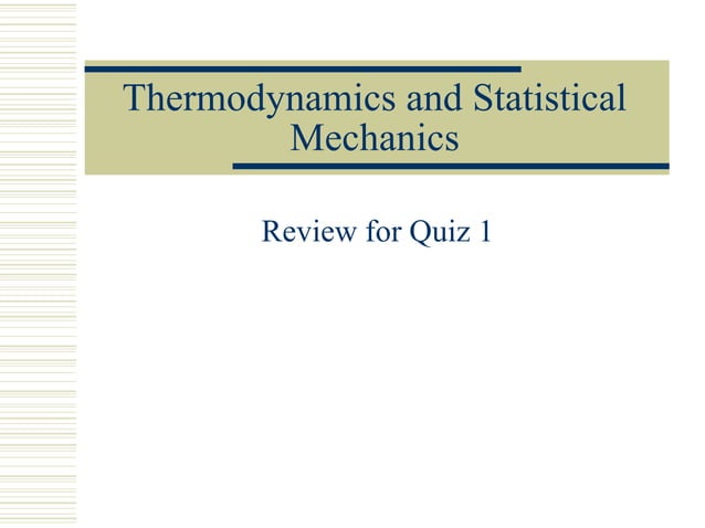 Thermodynamics | PPT
