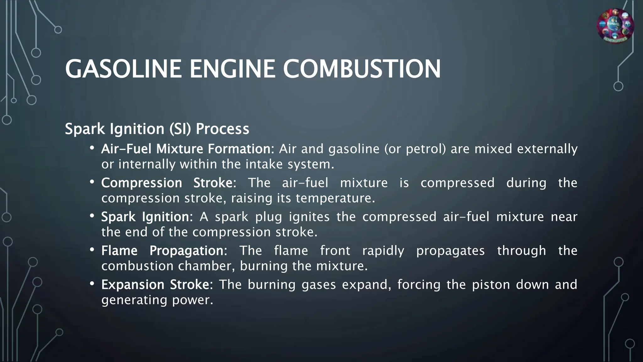 Combustion phenomena in diesel and gasoline engines | PPTX | Chemistry | Science