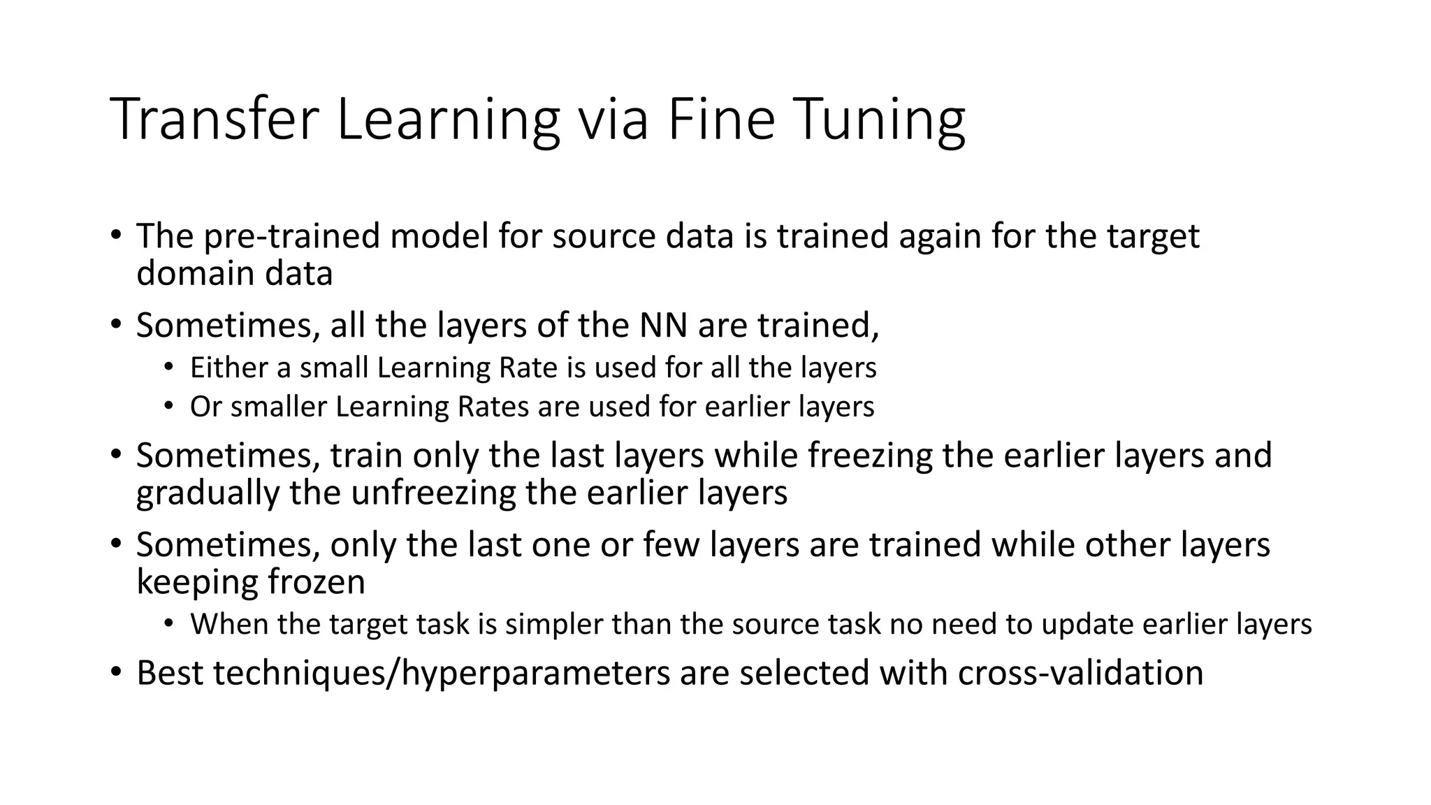 Lecture 11 - Advance Learning Techniques | PDF