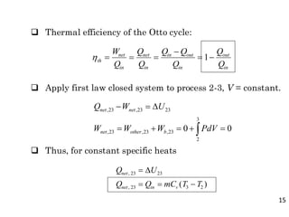 Lec 1 (1) thermodynamics air standard cycles -otto cycle | PDF | Physics | Science