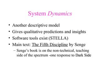 lecture on system dynamic used for social studies | PPT
