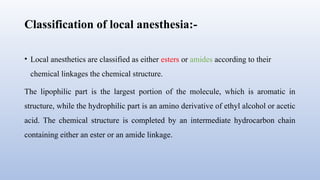 Factors affecting local anesthetic action | PPTX