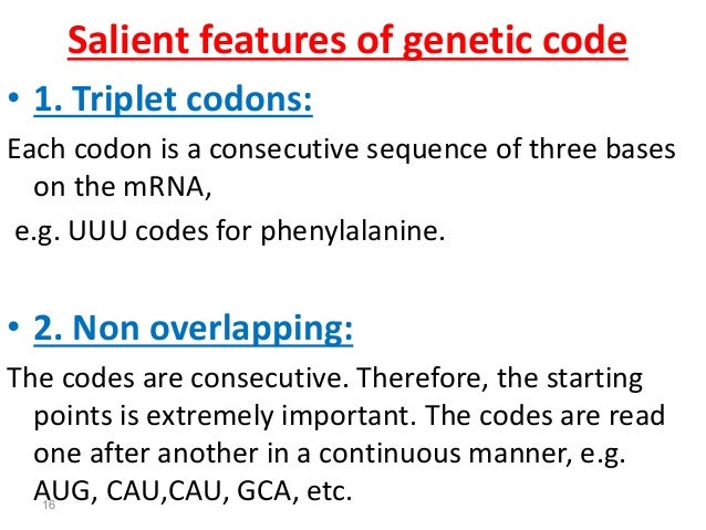 Lec 11 level 3-de (genetic code and protein biosynthesis)