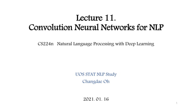 Convolutional Neural Networks for Natural Language Processing ...