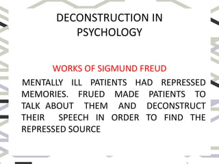 Lec 11 deconstructivism | PPTX