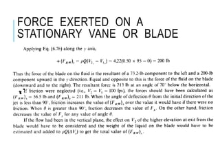 Lec 11 forces on vanes and turbo machinery 02 -fm 2 | PPTX
