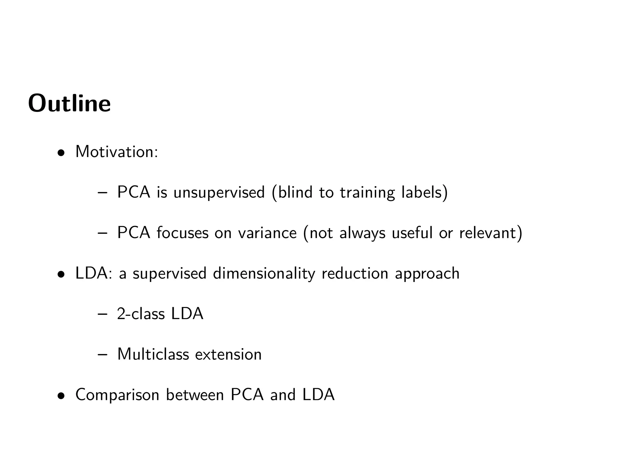Lecture on linerar discriminatory analysis | PPT